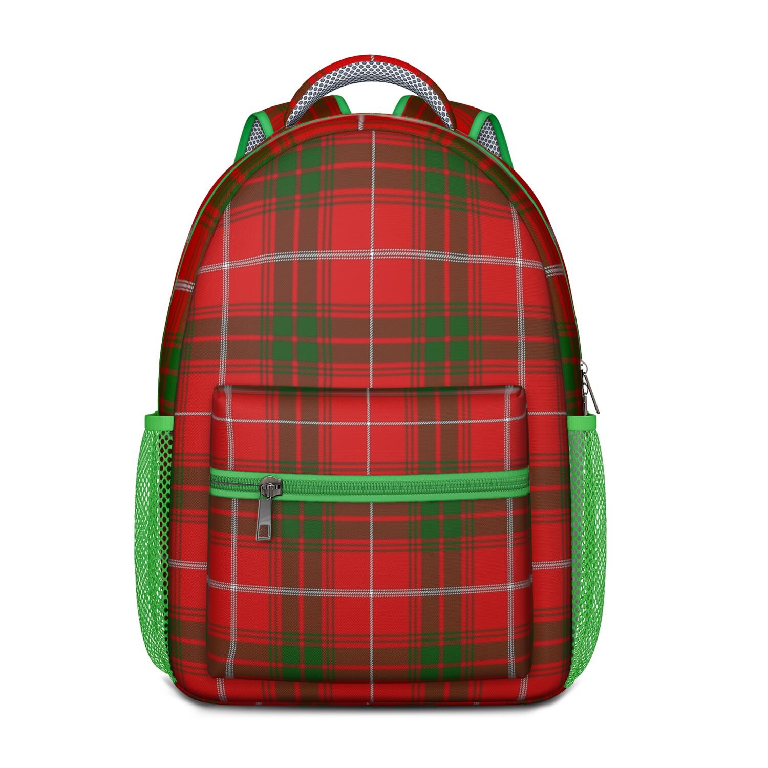 Retro Checkerboard School Backpack - Ergonomic Design with Padded Back ...