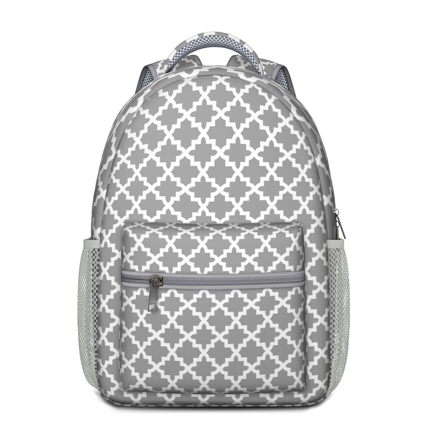 Retro Checkerboard School Backpack - Ergonomic Design with Padded Back ...