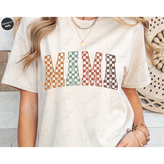 Retro Checkered Fall Mama , Thanksgiving , Fall Sublimation Design ...