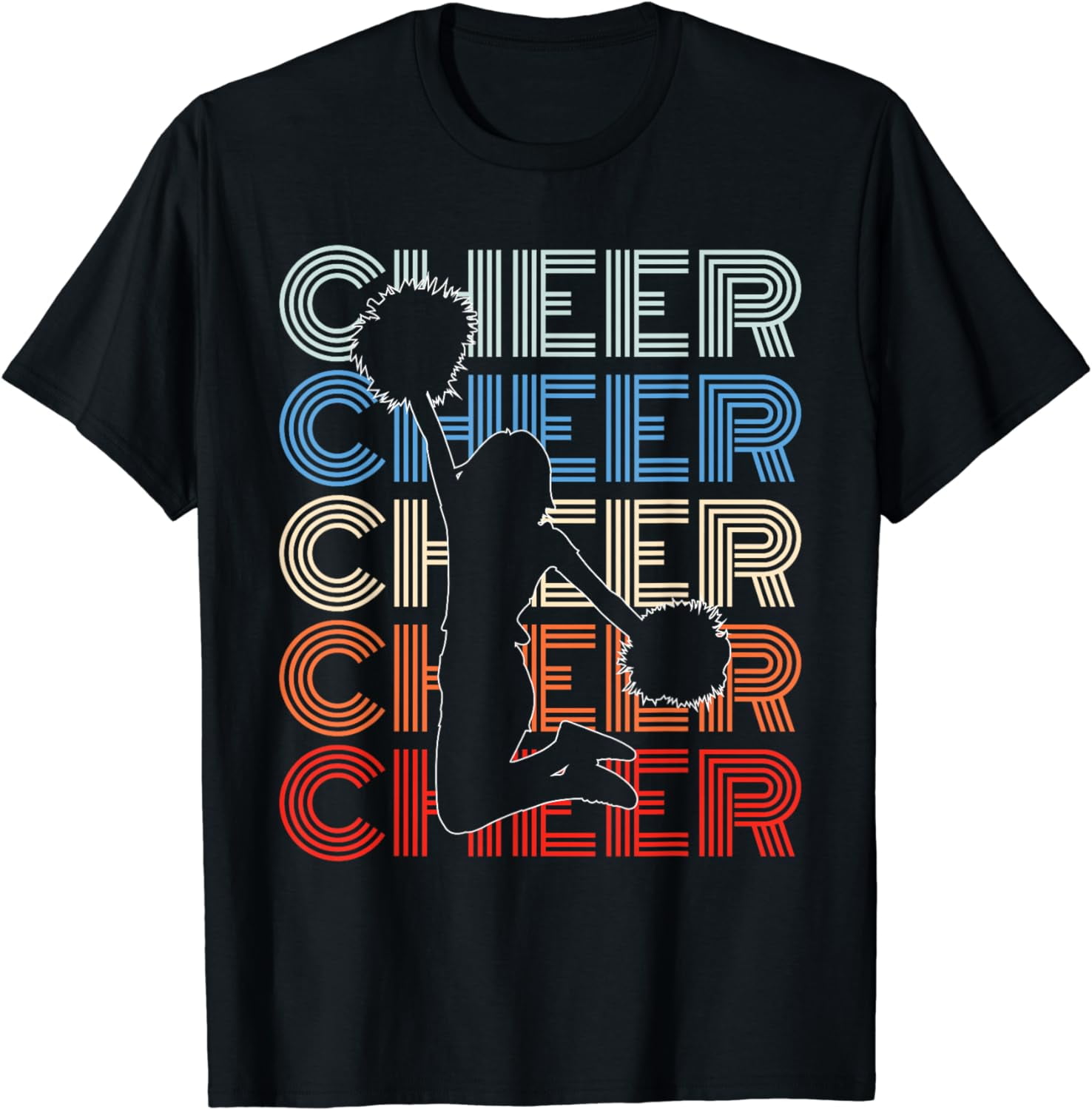 Retro Cheerleading Cheerleader T-Shirt - Walmart.com