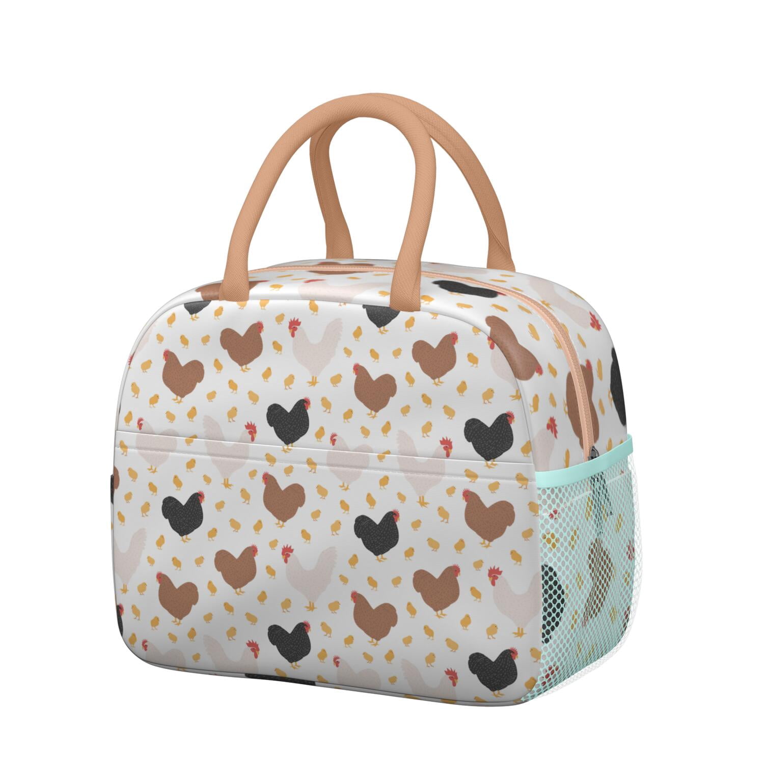 Retro Chicken Coop Insulated Lunch Bag - Leakproof, Large Capacity ...