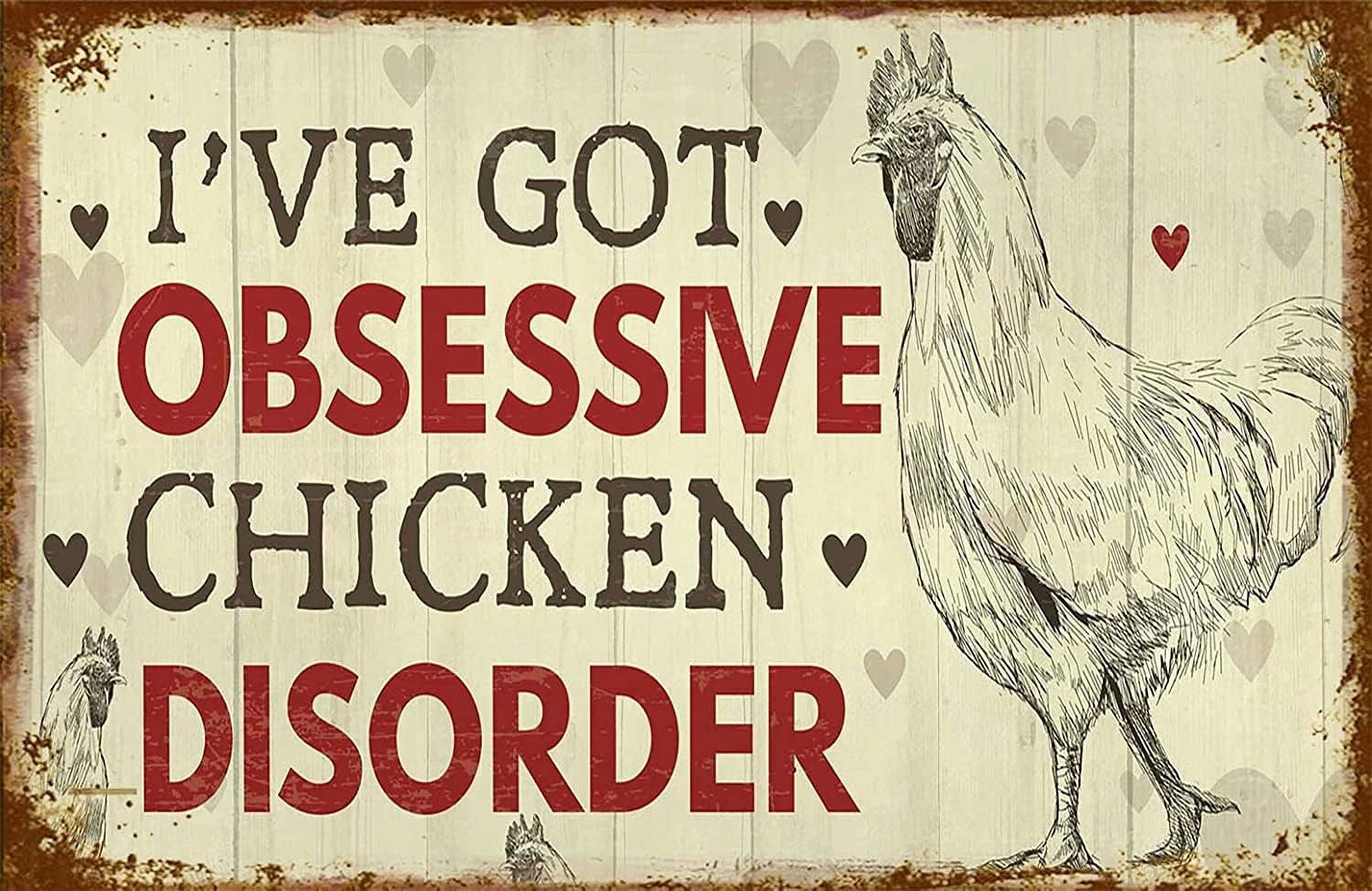 Retro Chicken I 've Got Obsessive Chicken Disorder,Retro for Village ...