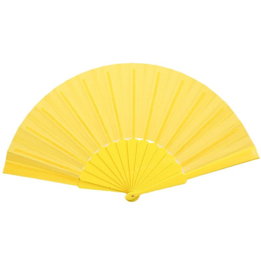 Retro Chinese Portable Plastic Elegant Folding Fan Cloth Hand Fan Silk ...