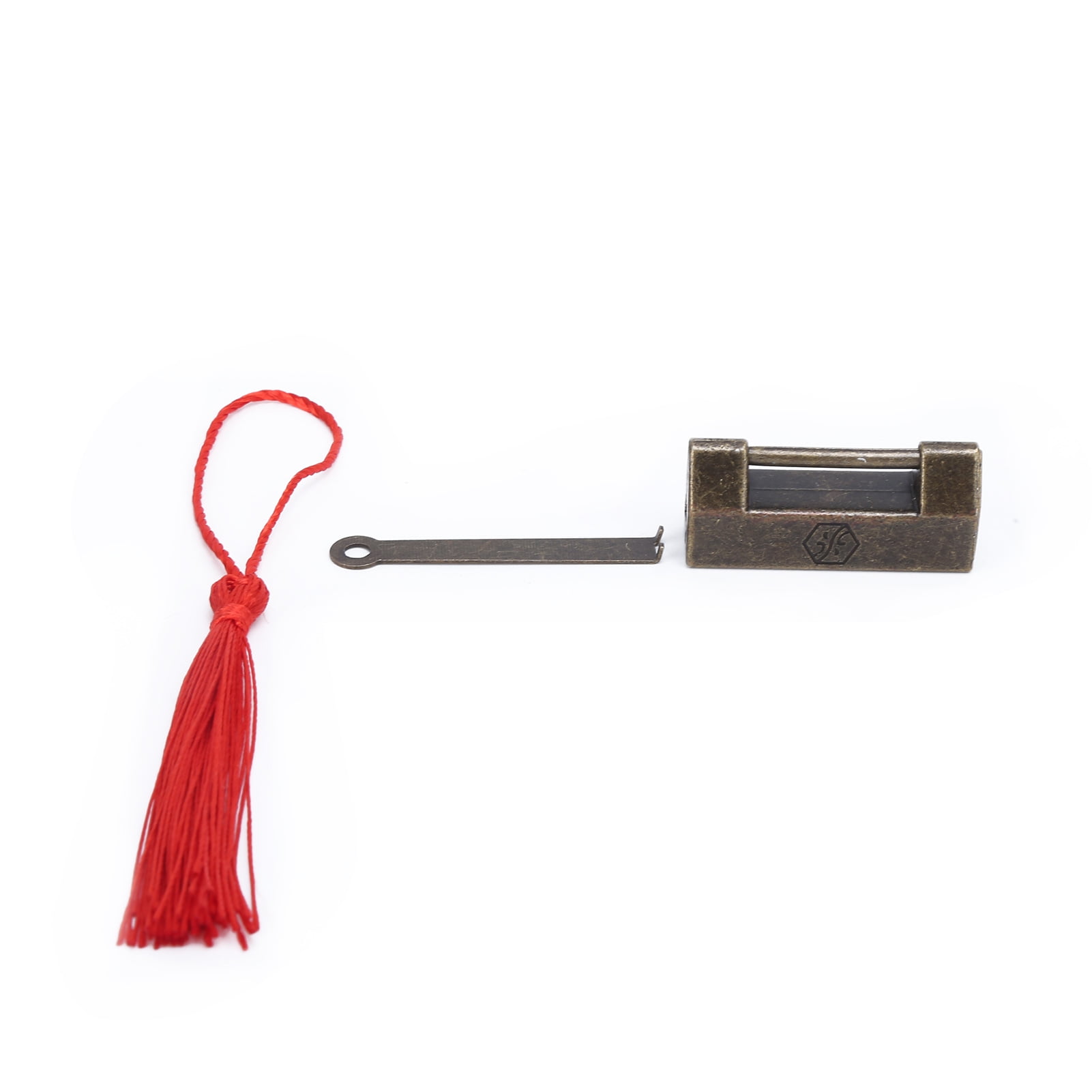 Retro Chinese Style Combination Lock, Strong Sturdy Wooden Box Padlock ...