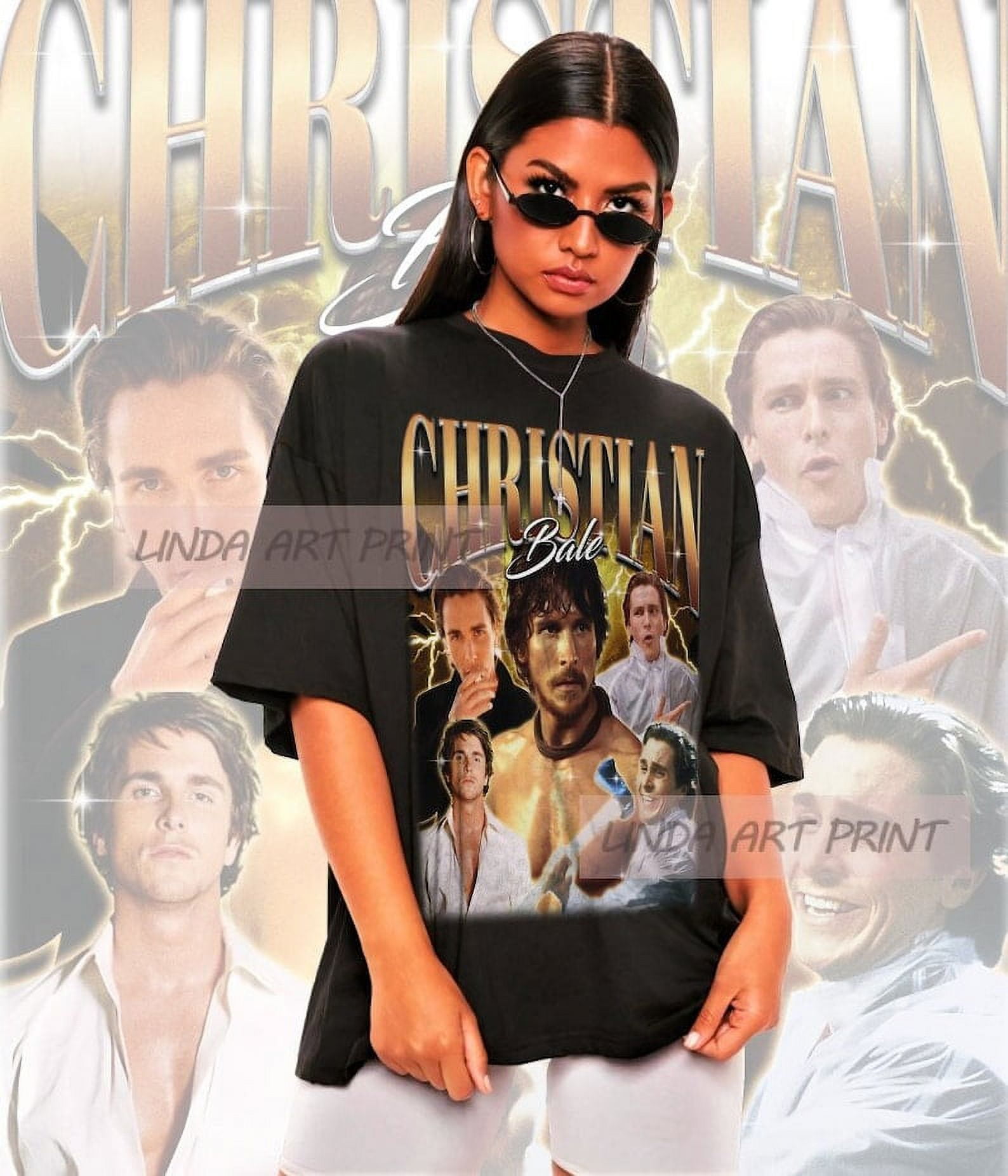 Retro Christian Bale Shirt - Christian Bale Tshirt,Christian Bale Shirt ...