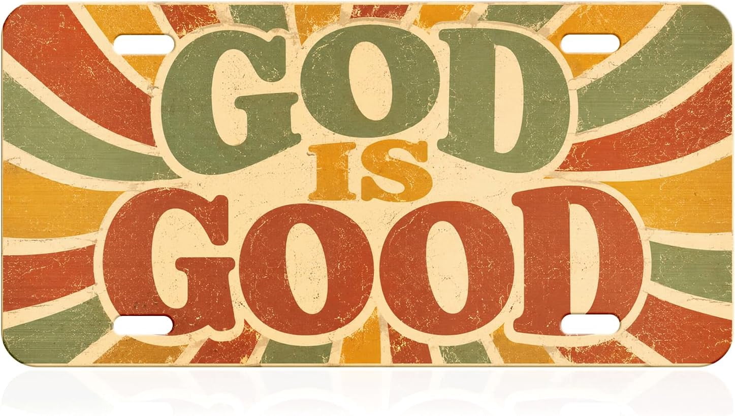 Retro Christian Faith Aluminum License Plate Gift Decor 6x12 | Vintage ...