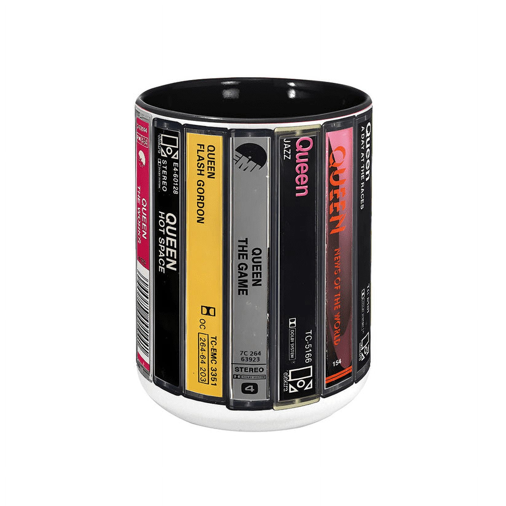 Retro Classic Rock Cassette Mug Vintage Music Lover Accent Coffee Cup ...