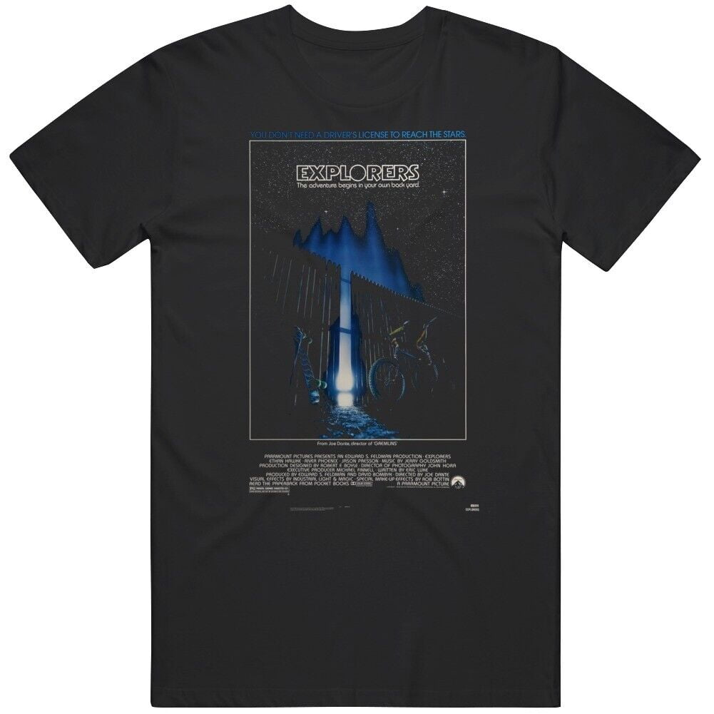 Retro Classic The Explorers Movie Poster 80s TV Movie Fan T Shirt ...