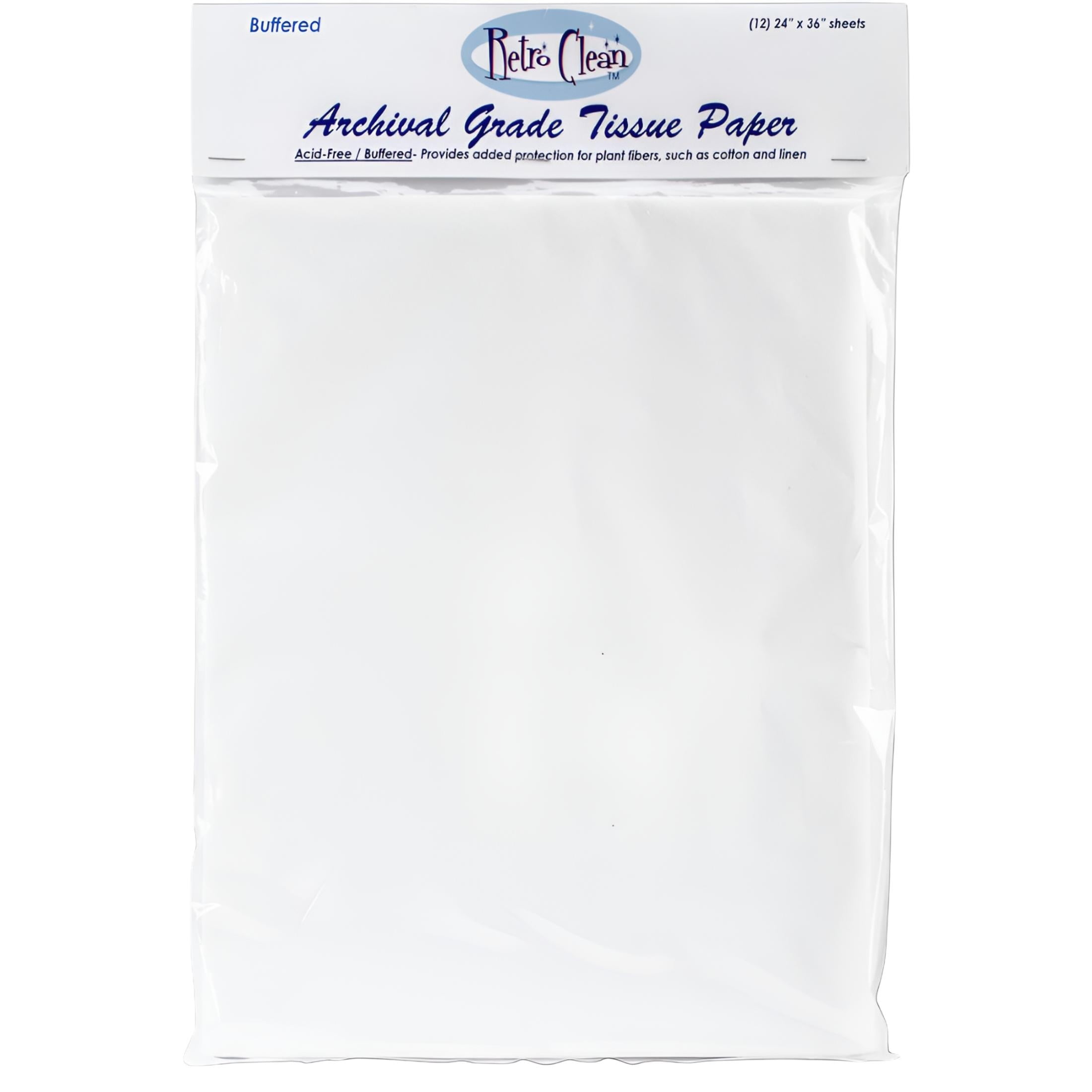 Retro Clean Acid Free Tissue 24"x 36" Buffered 12pc - Walmart.com