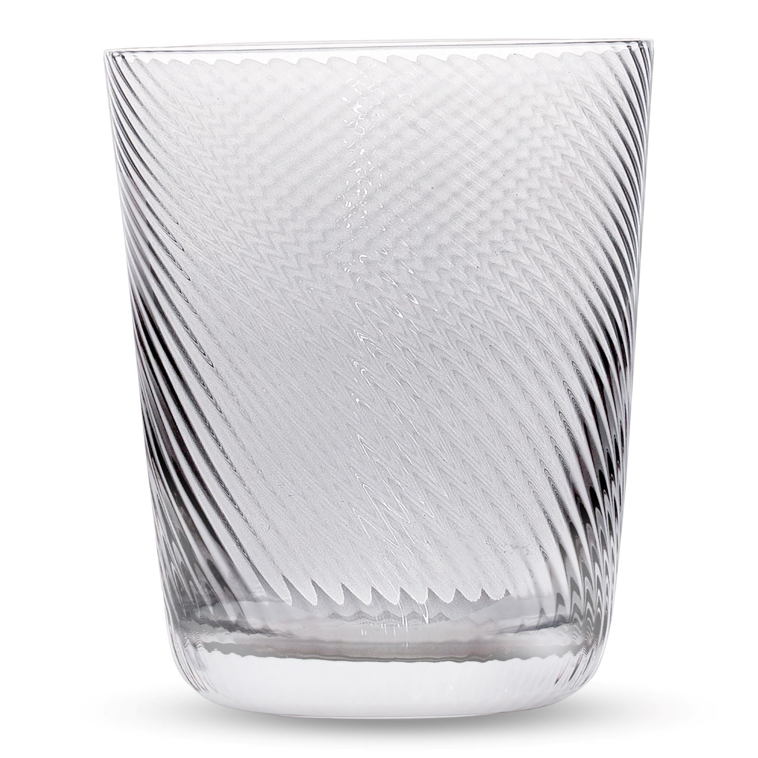 Retro Clear Textured Old Fashioned Drinking Glasses 12.5 Ounces, Set of ...