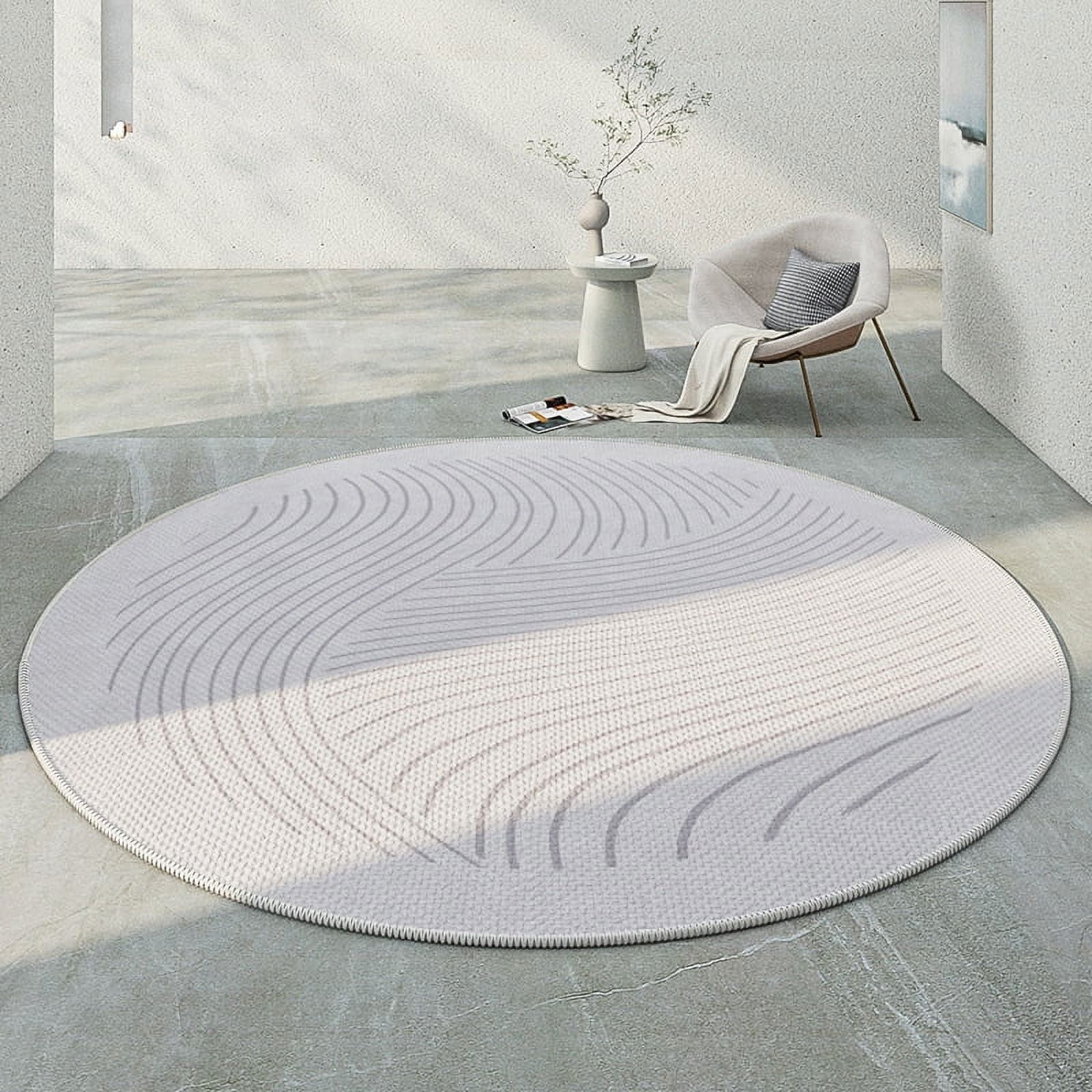 Retro Cloakroom Round Carpet Area Rugs for Living Room Bedroom Kitchen ...