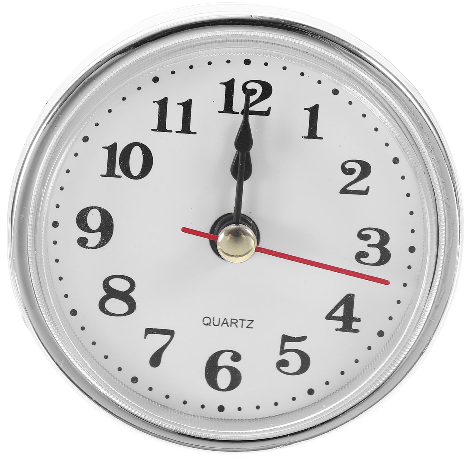 HOMEMAXS Retro Clock Insert for DIY Use Silver Color Plastic Material ...