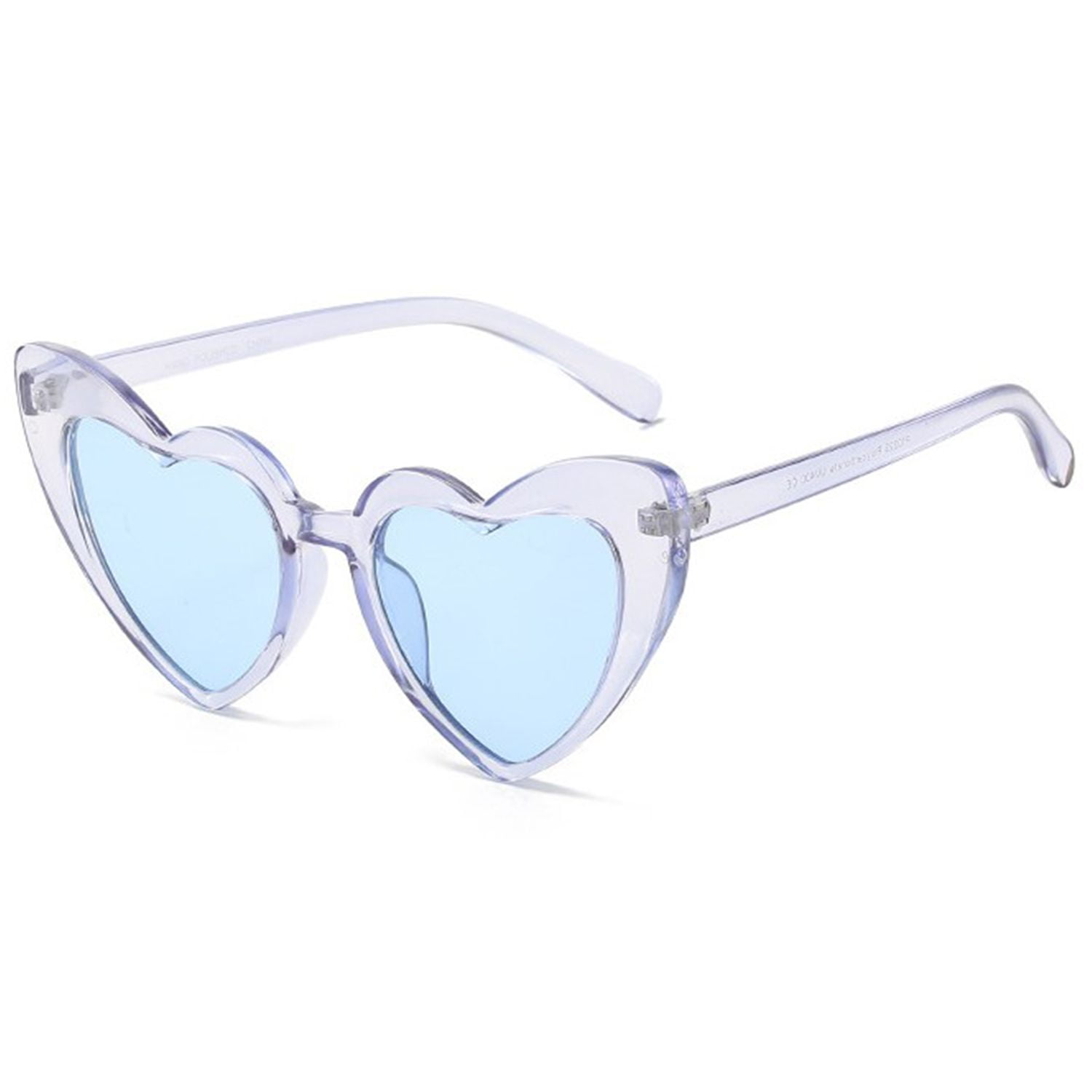 Retro Clout Goggle Love Heart Sunglasses Women UV400 Protection Eyewear ...