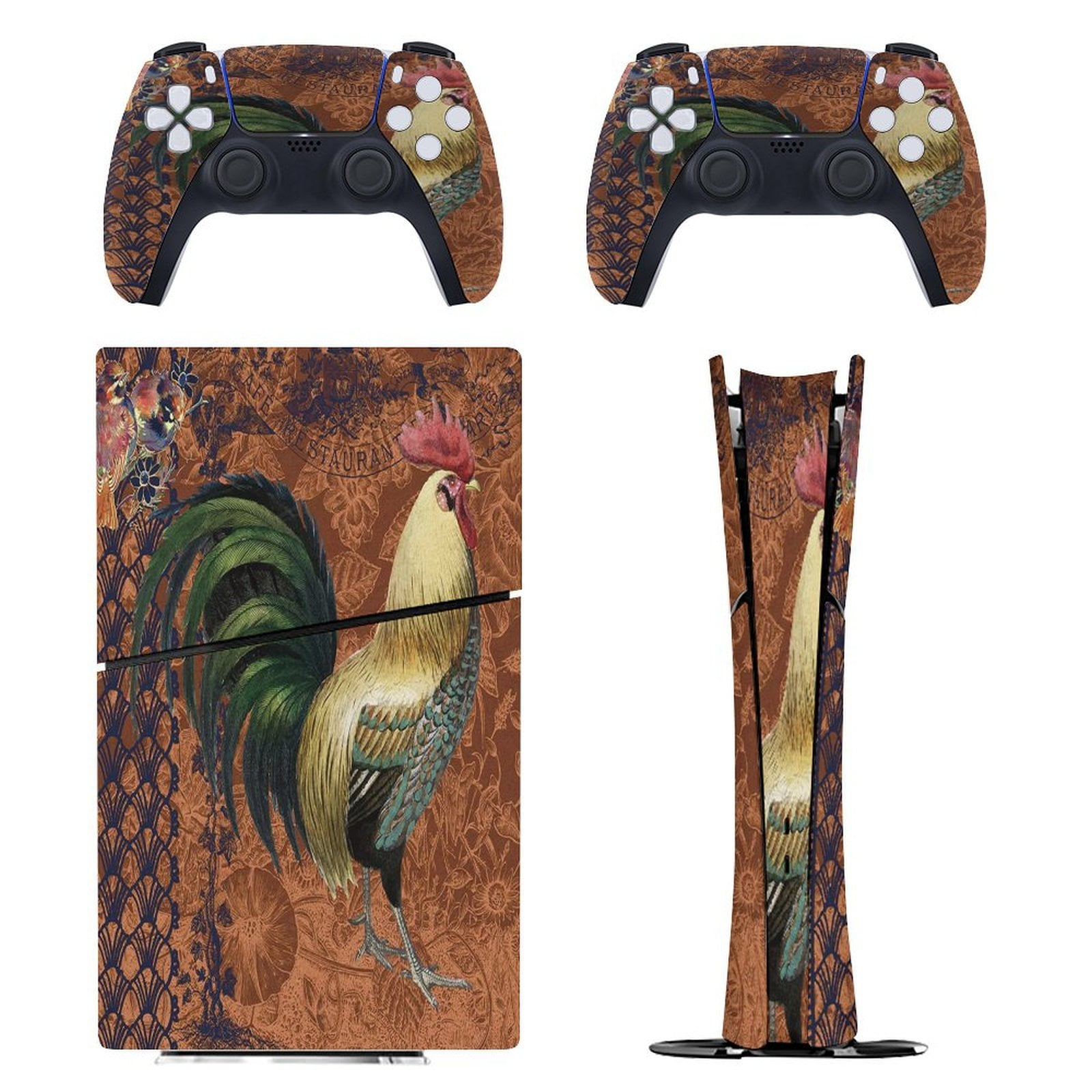 Retro Cock PS5/PS5 Pro/PS5 Slim Digital Disc Skin Sticker For Console ...
