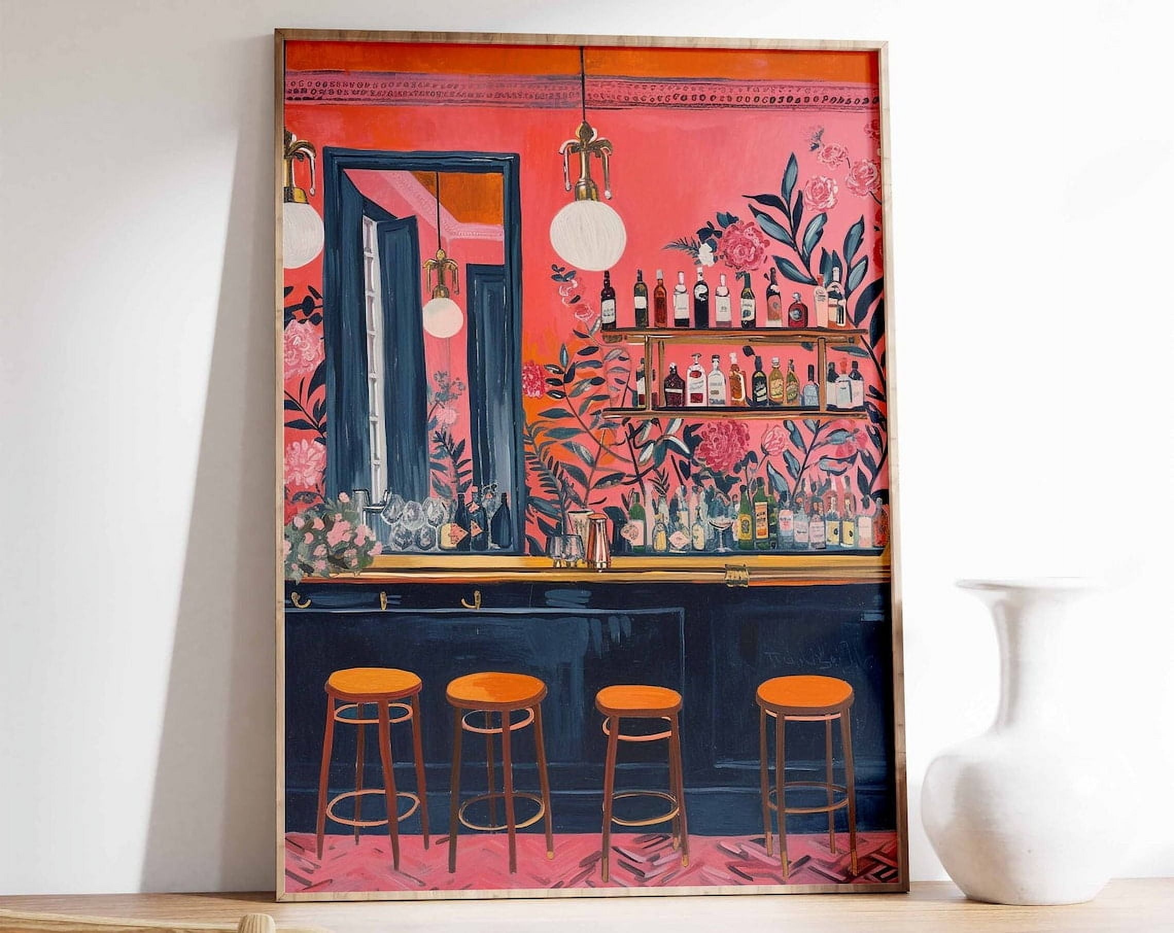 Retro Cocktail Bar Print, Vintage Cocktail Poster, Food And Drink Art ...