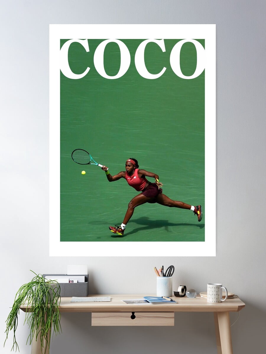 Retro Coco Gauff Poster Wall Art, Modern Wall Decor For Living Room ...