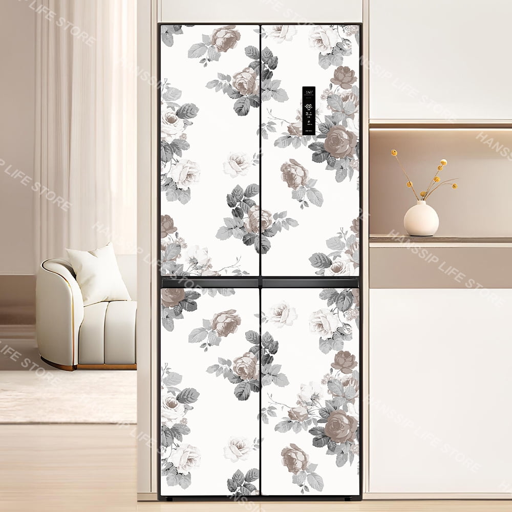 Retro Coffee Beer Poster Fridge Door Wrap Mural Cover Waterproof ...