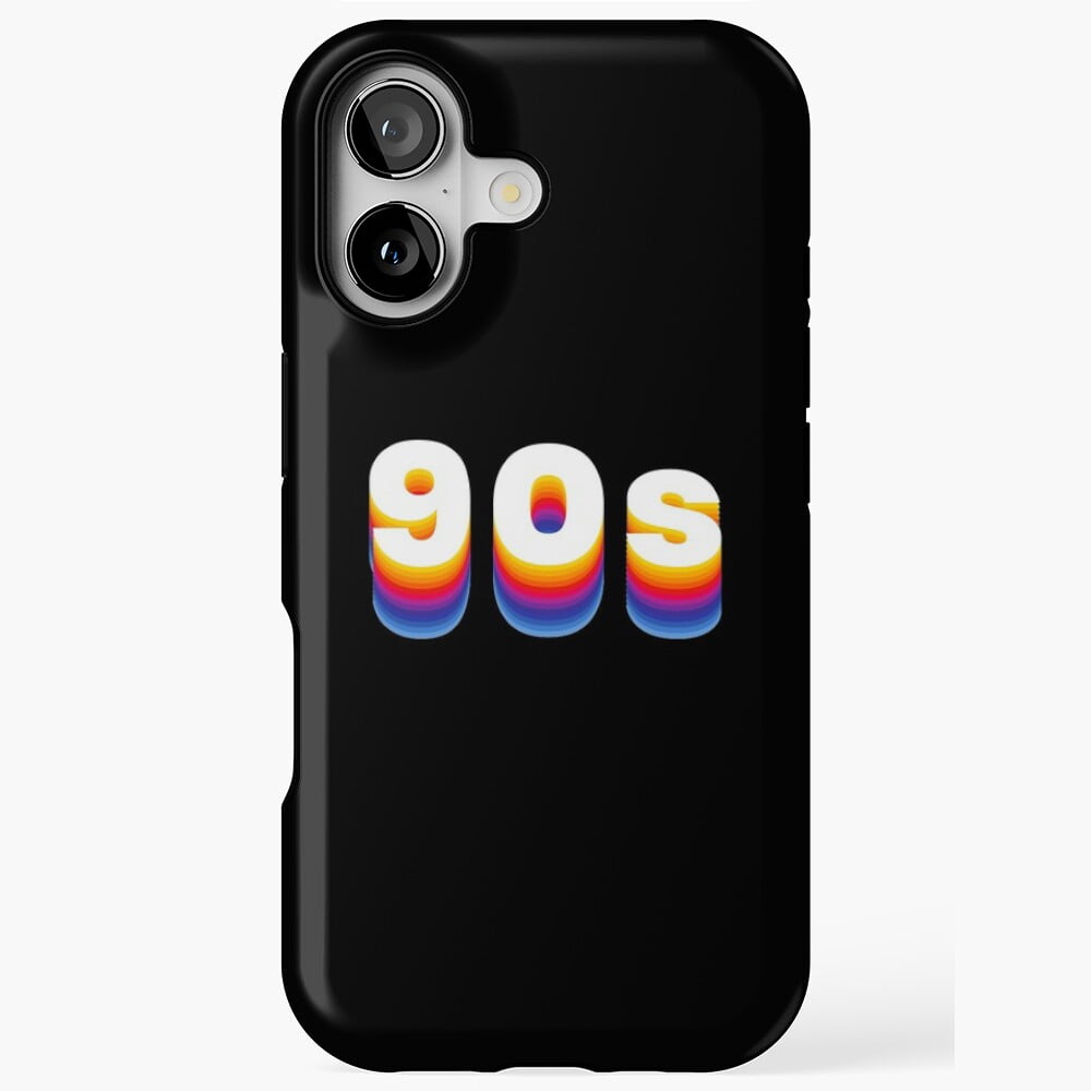Retro Collection Simple 90s Nostalgia Phone Case with iPhone 11 to 17 ...