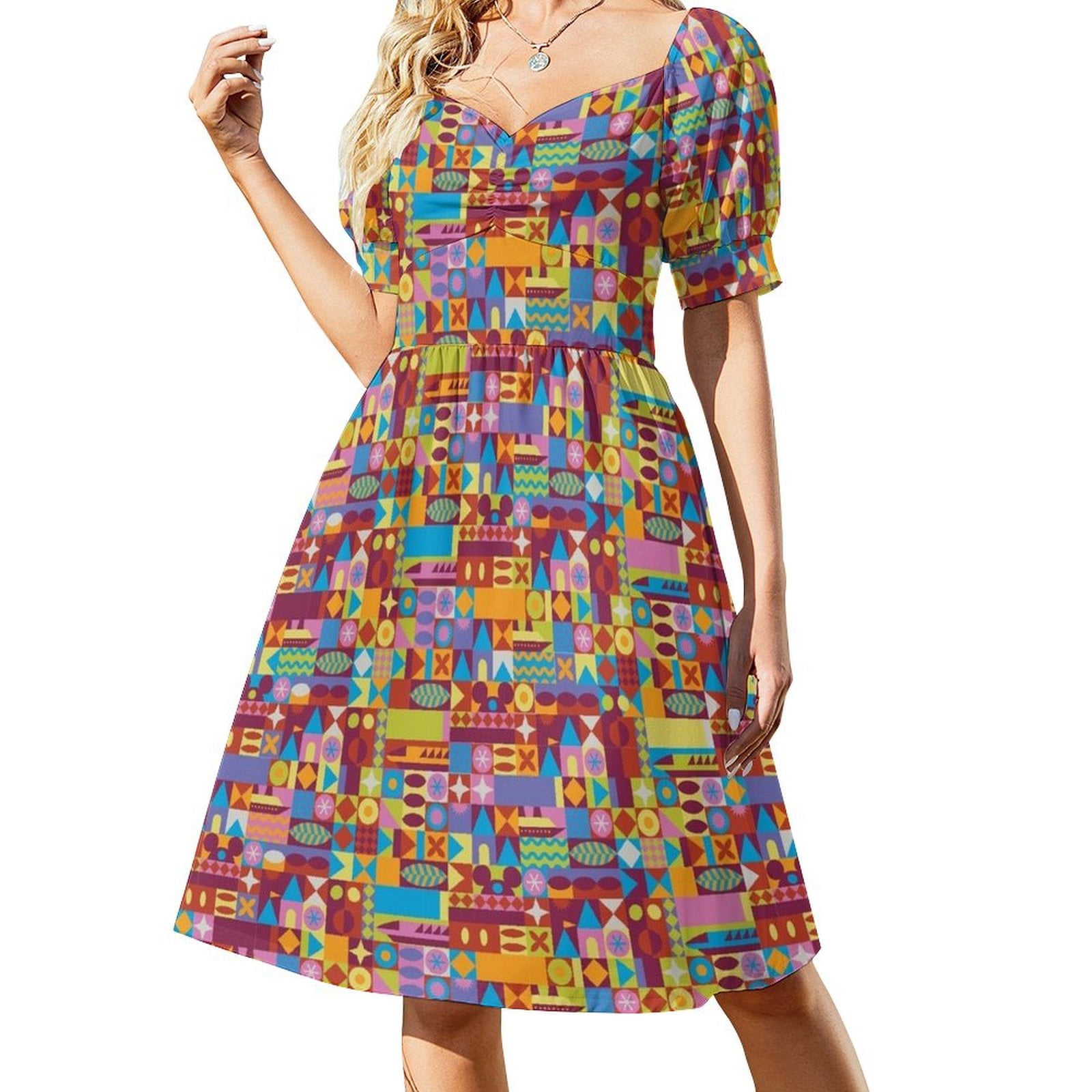 Retro Color Blocks Dress Dresses for wedding party dresses korean style ...