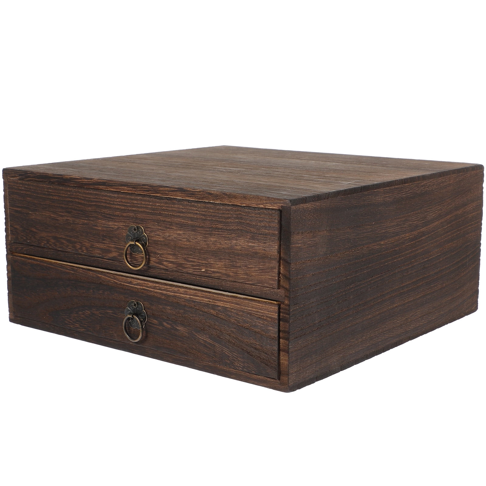 HOMEMAXS Brown Synthetic Material Drawer Type Storage Box for Sundries ...