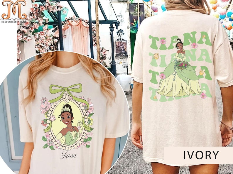 Retro Comfort Colors Disney Tiana Shirt, Disney Princess Shirt, Disney ...