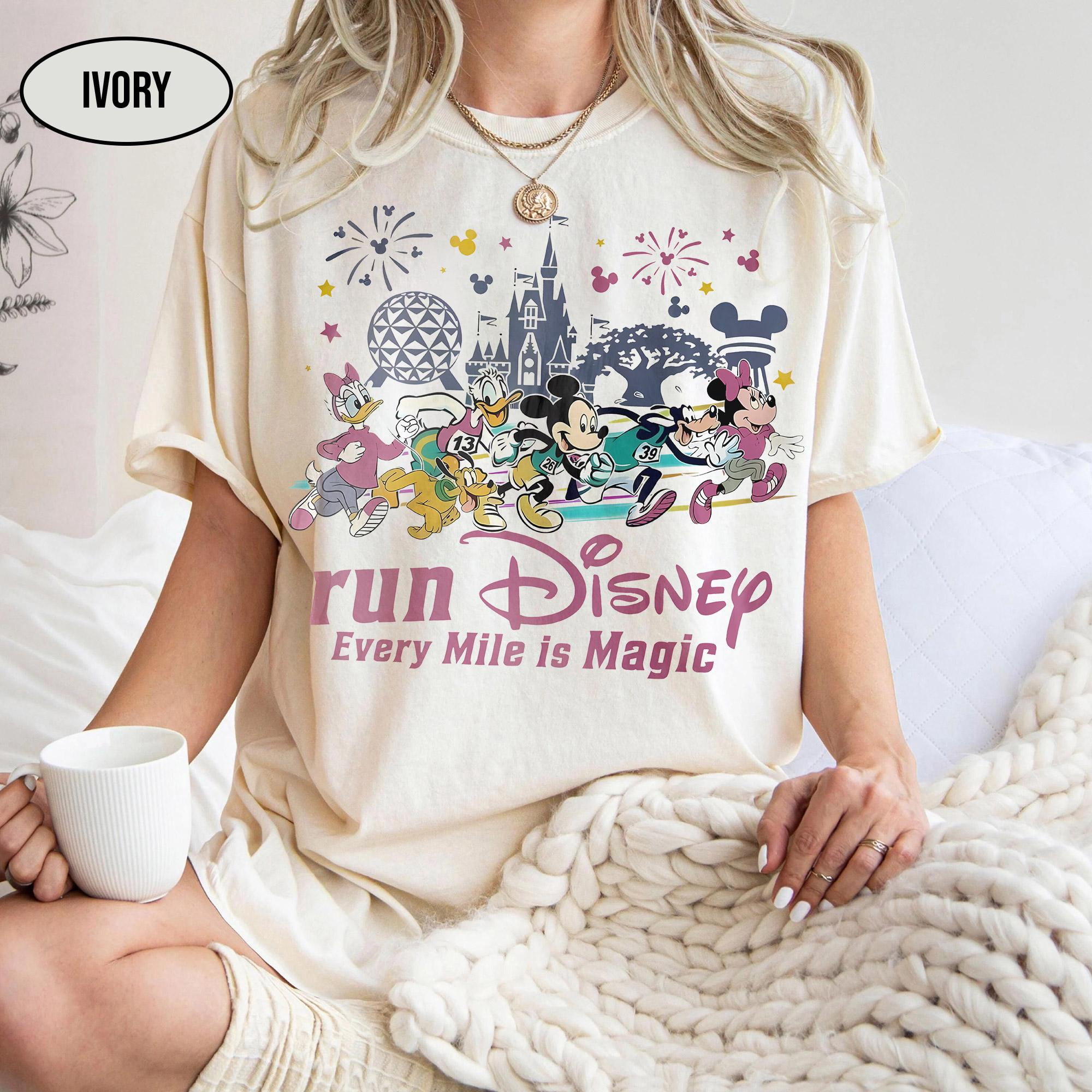Retro Comfort Colors Mickey & Friends RunDisney Shirts, Every Mile Is ...