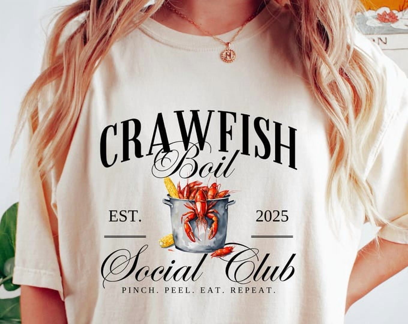 Retro Comfort Crawfish Season Tshirt, Crawfish Boil Social Club Shirt ...