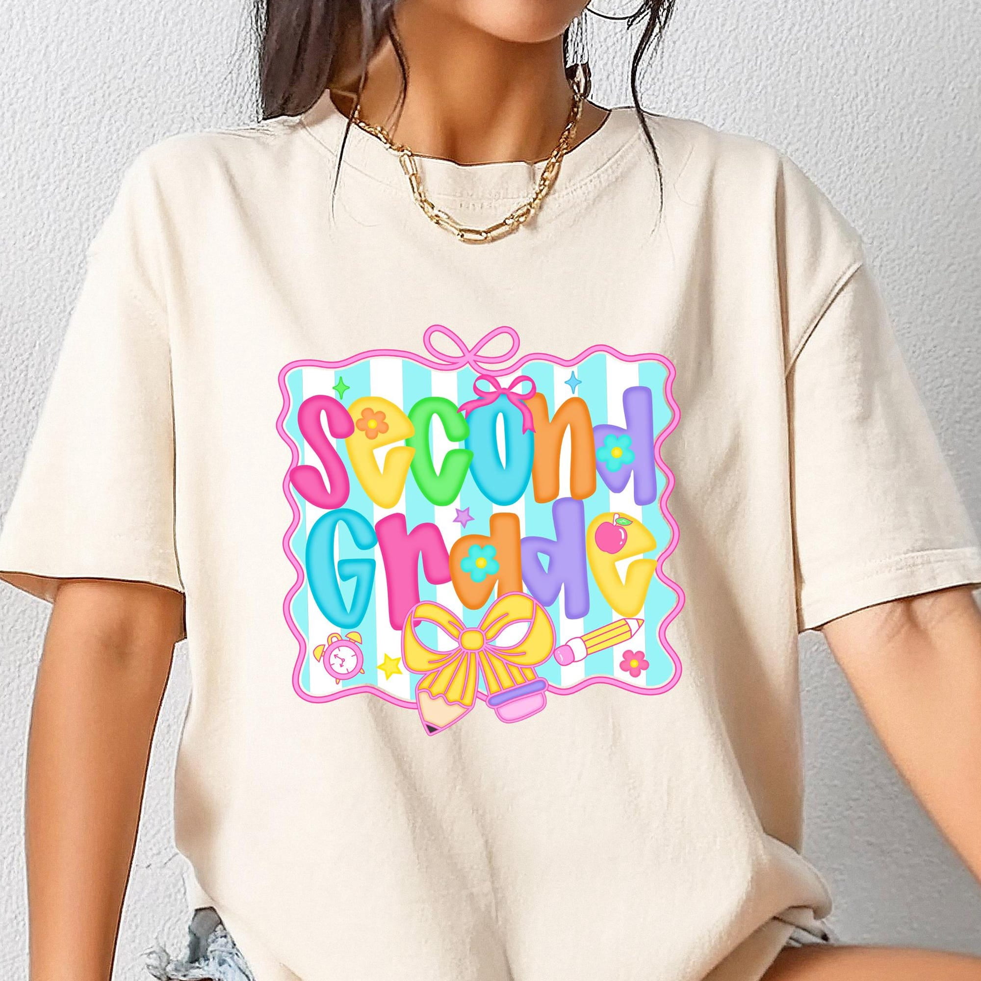 Retro Comfort Teacher Shirt Second Grade Teacher Shirt 2nd Grade ...