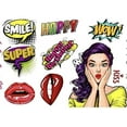 Retro Comic Book Sayings Edible Icing Image Cake Topper 14 Sheet Or Larger
