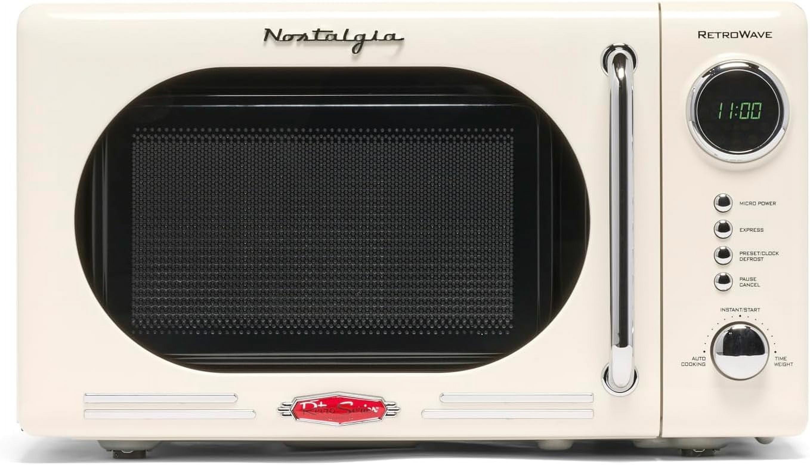 Retro Compact Countertop Microwave Oven - 0.7 Cu. Ft. - 700-Watts with ...