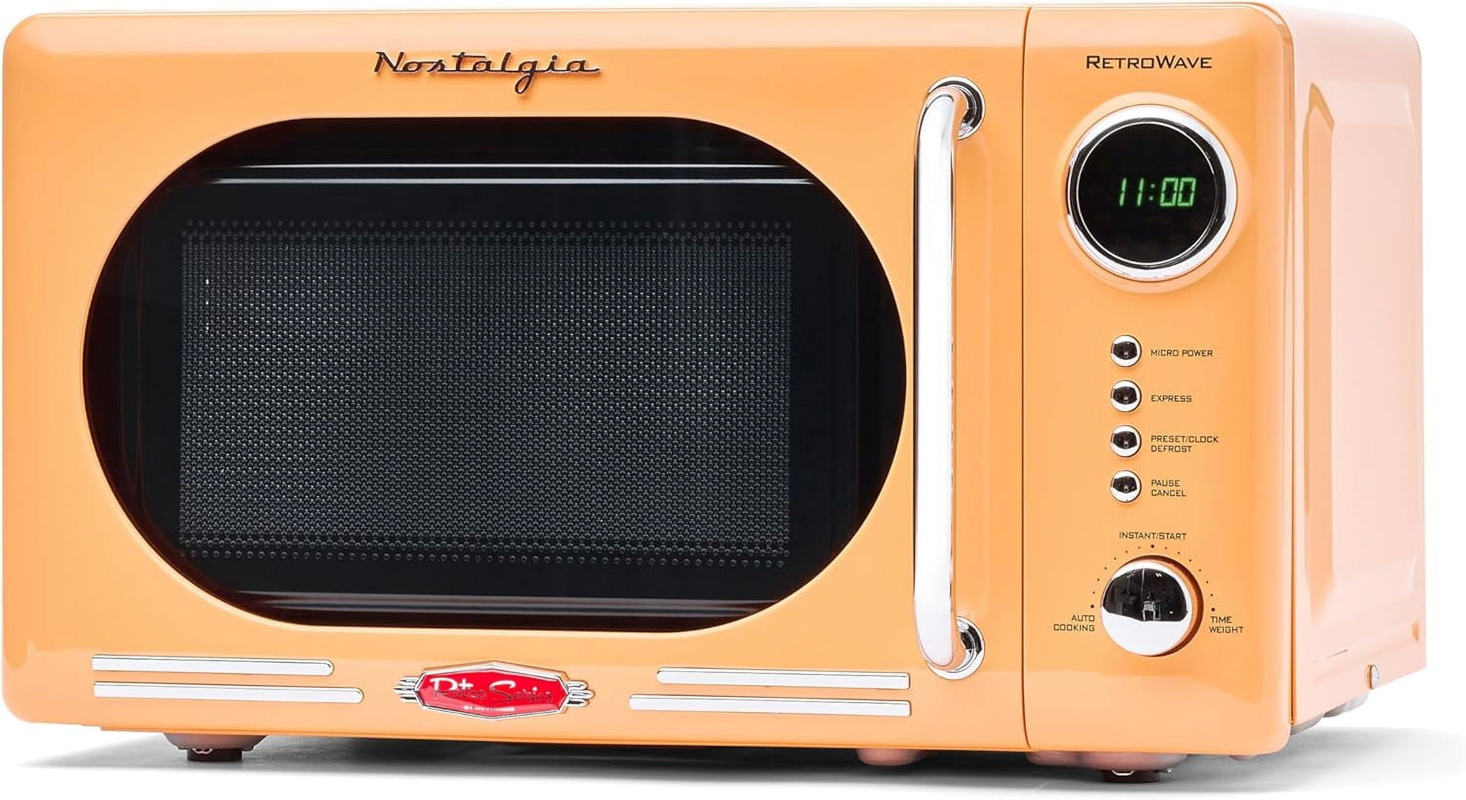 Retro Compact Countertop Microwave Oven - 0.7 Cu. Ft. - 700-Watts with ...