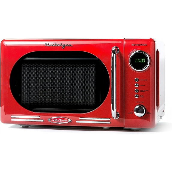 Retro Compact Countertop Microwave Oven - 0.7 Cu. Ft. - 700-Watts with ...