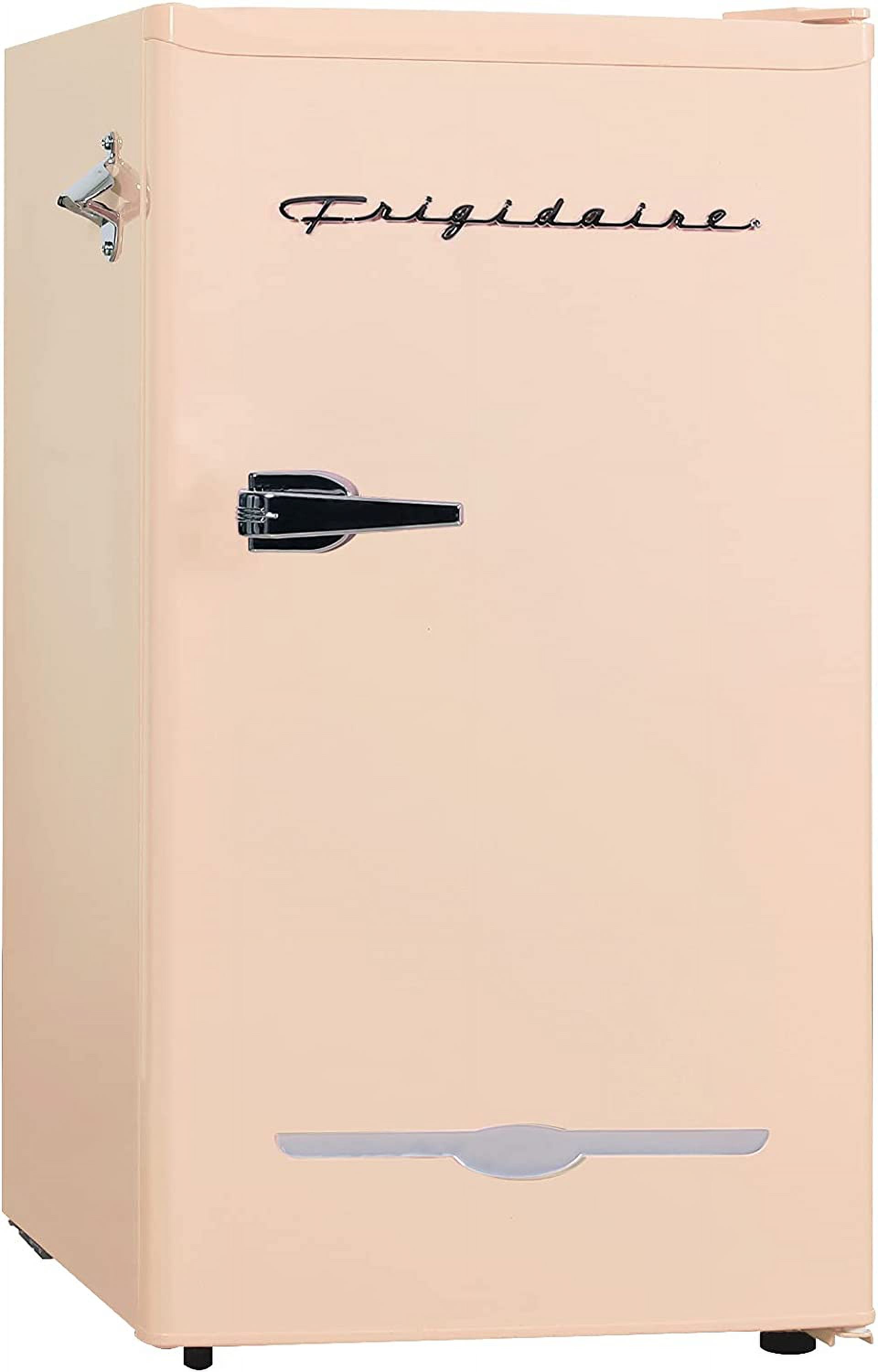 Retro Compact Fridge with Chiller, 3.2 cu ft Countertop Fridge with ...