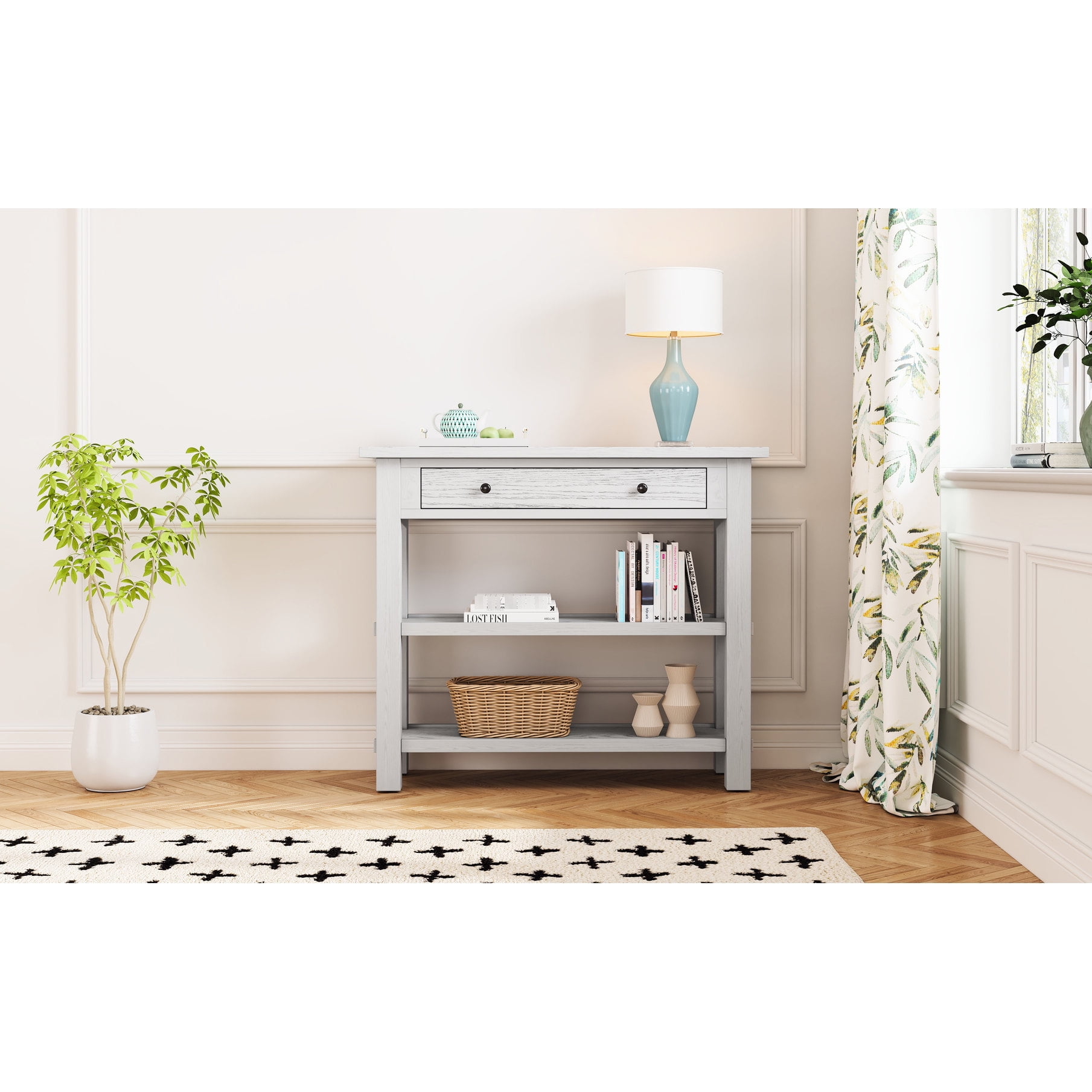 Retro Console Table for Interior Use | Creates Storage in Living Areas ...