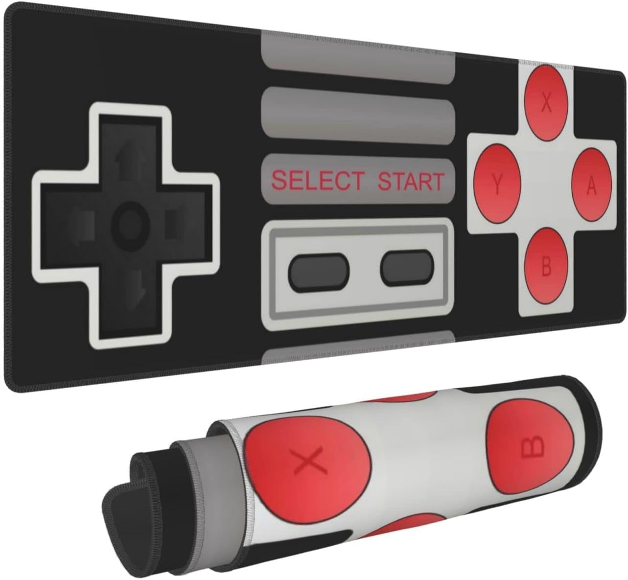 Retro Cool Video Game Console Buttons Gaming Keyboard Mouse Pad ...