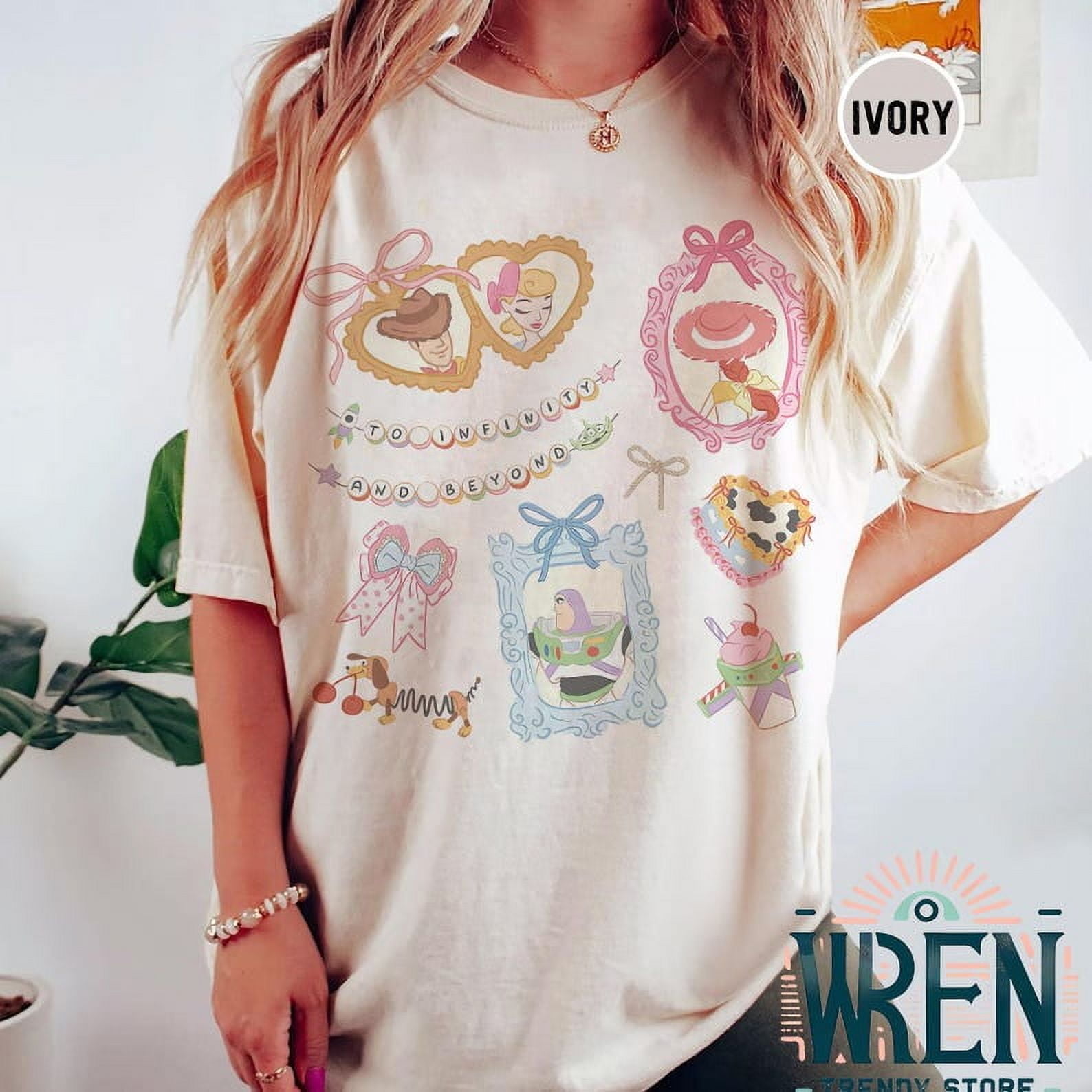 Retro Coquette Disney Toy Story Land To Infinity and Beyond Shirt, Toy Story Characters Shirt ...