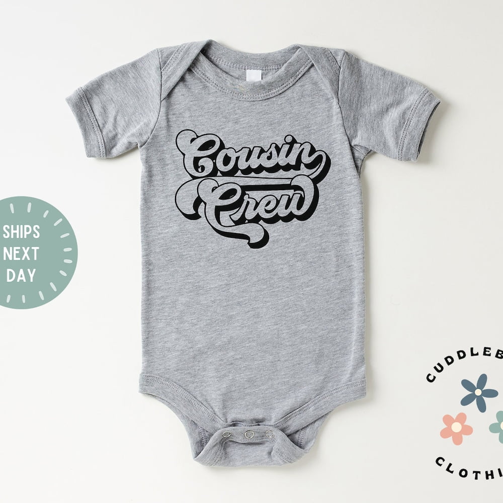 Retro Cousin Crew Onesies Bodysuit - Cousin Tribe - Cousin Club - Matching Cousin - New To The ...