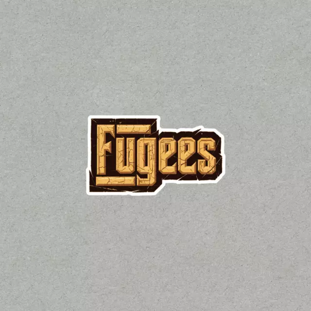 Retro Cracked Fugees Logo Sticker - Hip Hop 90S Music Decal For Laptops ...