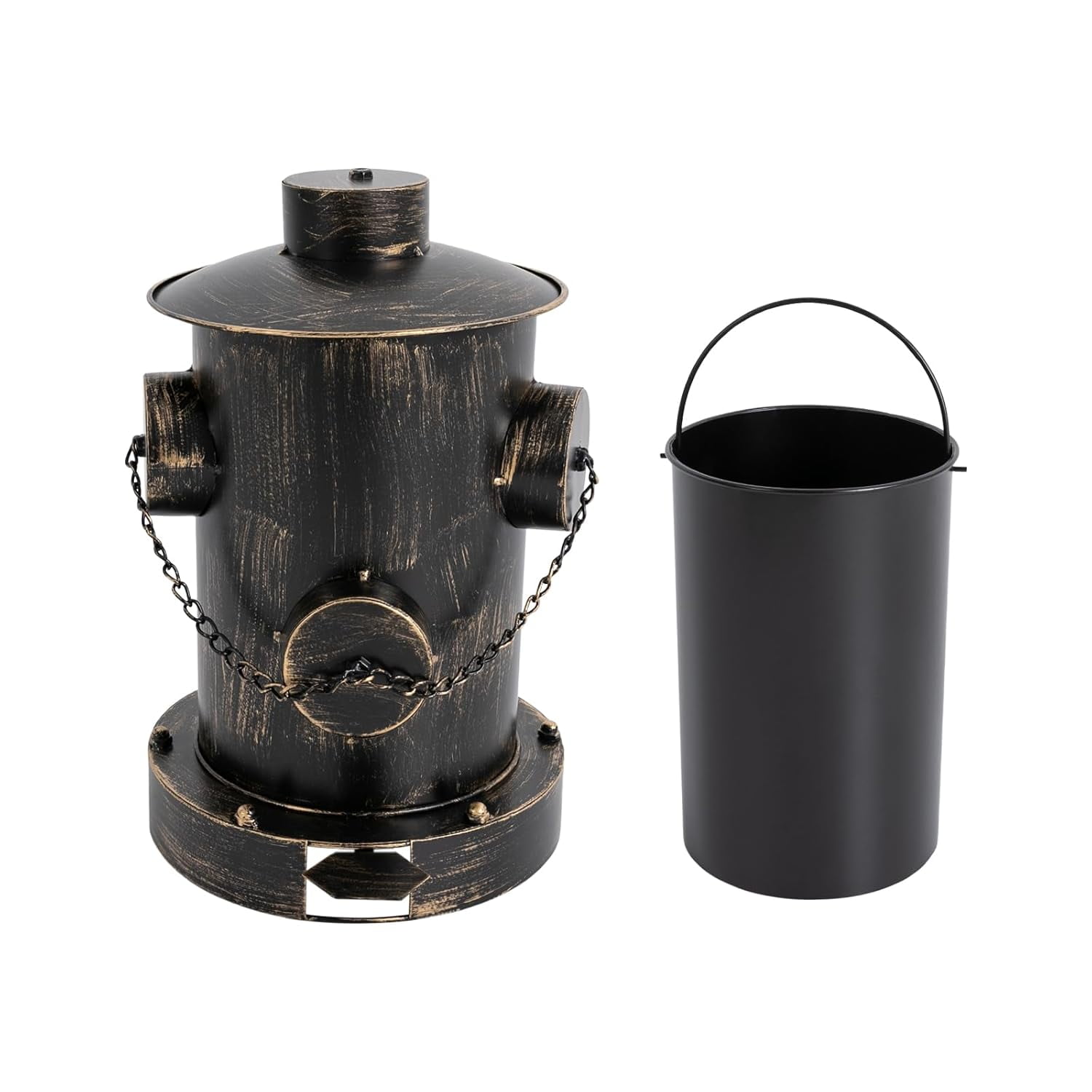 Retro Creative Garbage Can, Fire Hydrant Trash Can with Inner Bucket ...