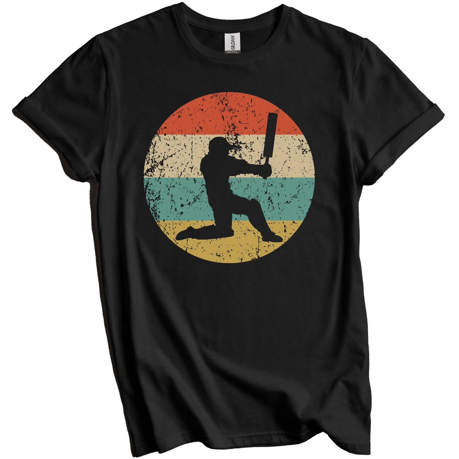Retro Cricket Player 1960's 1970's Vintage Style Cricket T-Shirt ...