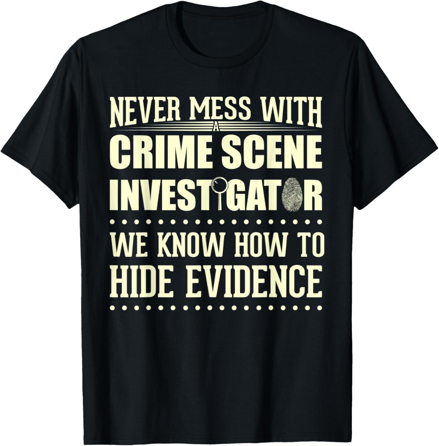 Retro Crime Scene Investigator T-Shirt - Walmart.com