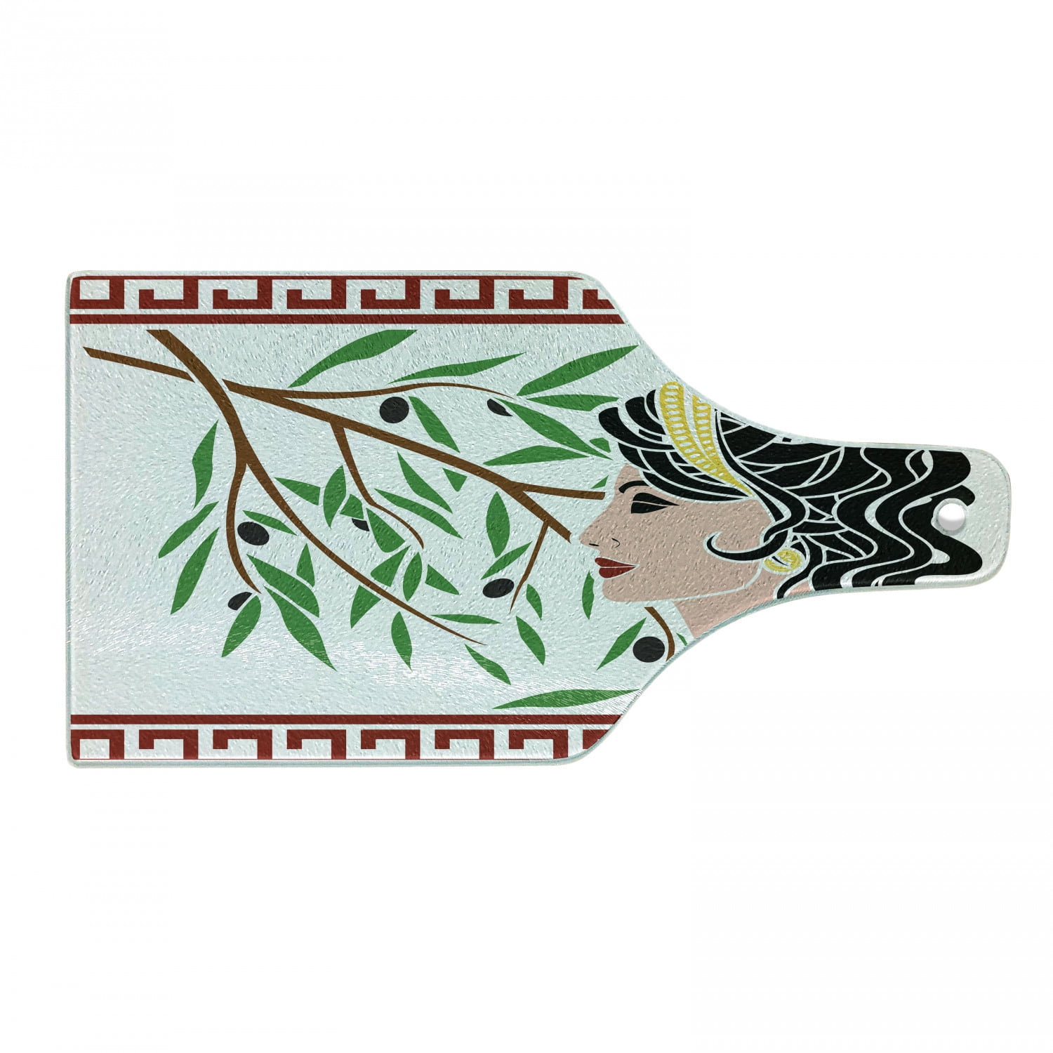Retro Cutting Board, Mythological Aphrodite Profile and Olive Branch ...