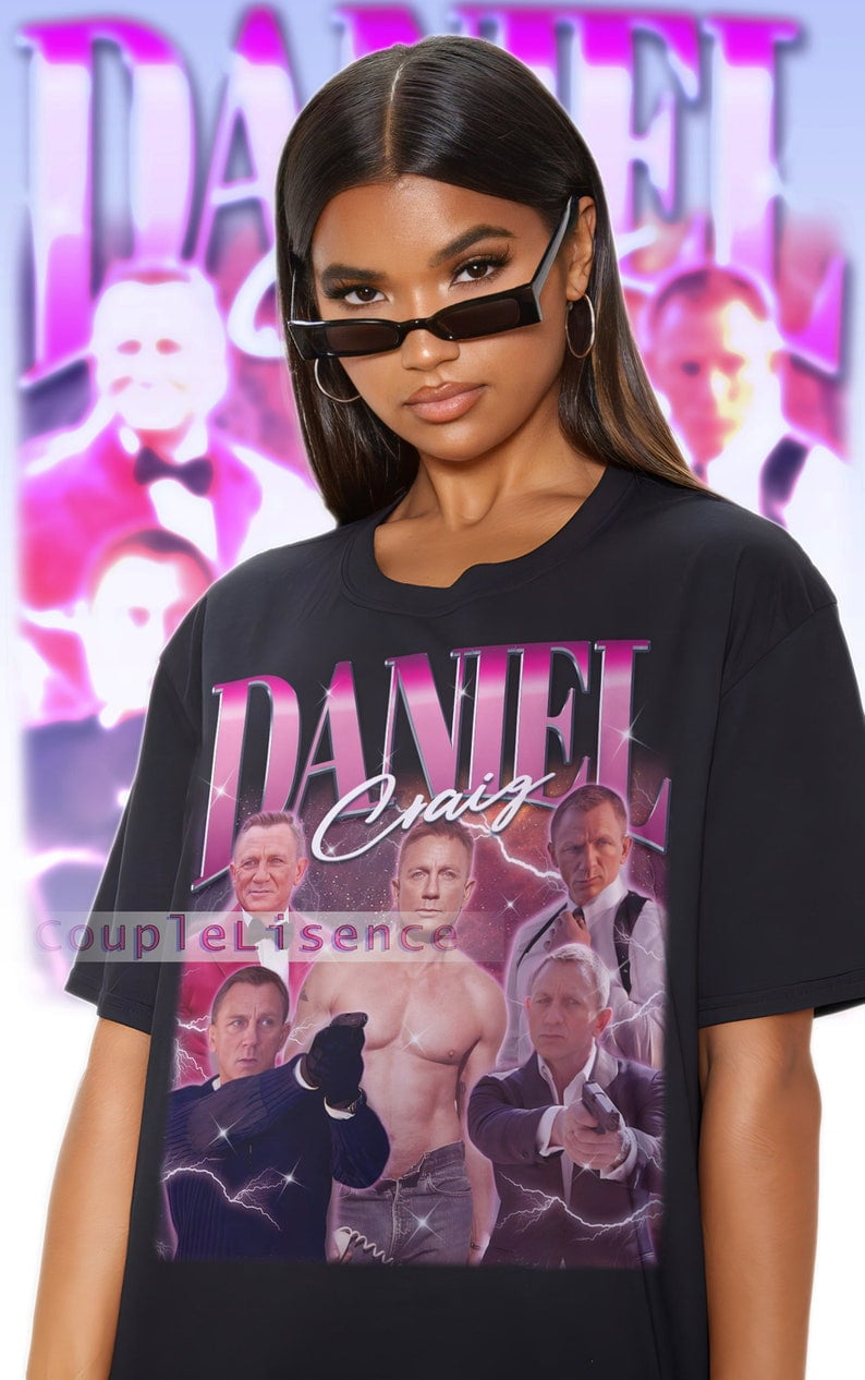 Retro DANIEL CRAIG Vintage | Daniel Craig Homage Fan Tees | Daniel Craig Homage Retro | Daniel ...