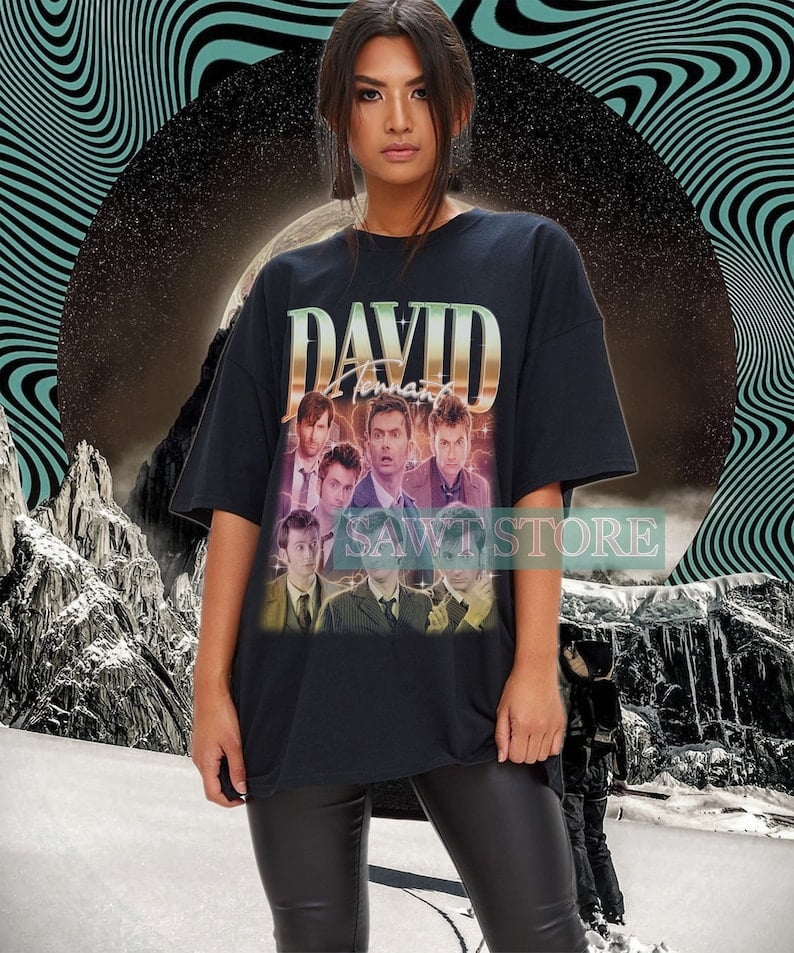 Retro DAVID TENNANT Vintage | David Tennant Homage Fan Tees | David ...