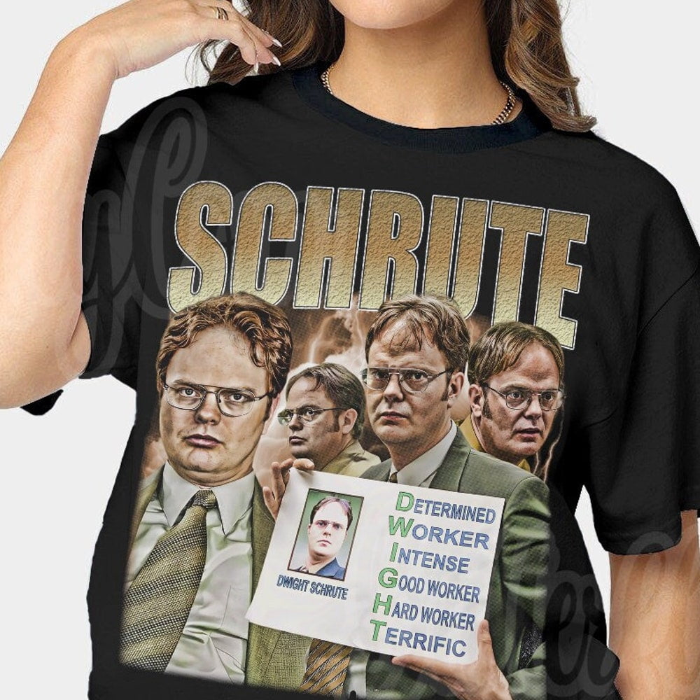 Retro DWIGHT SCHRUTE The Office T,shirt , Dwight Kurt Schrute shirt ...