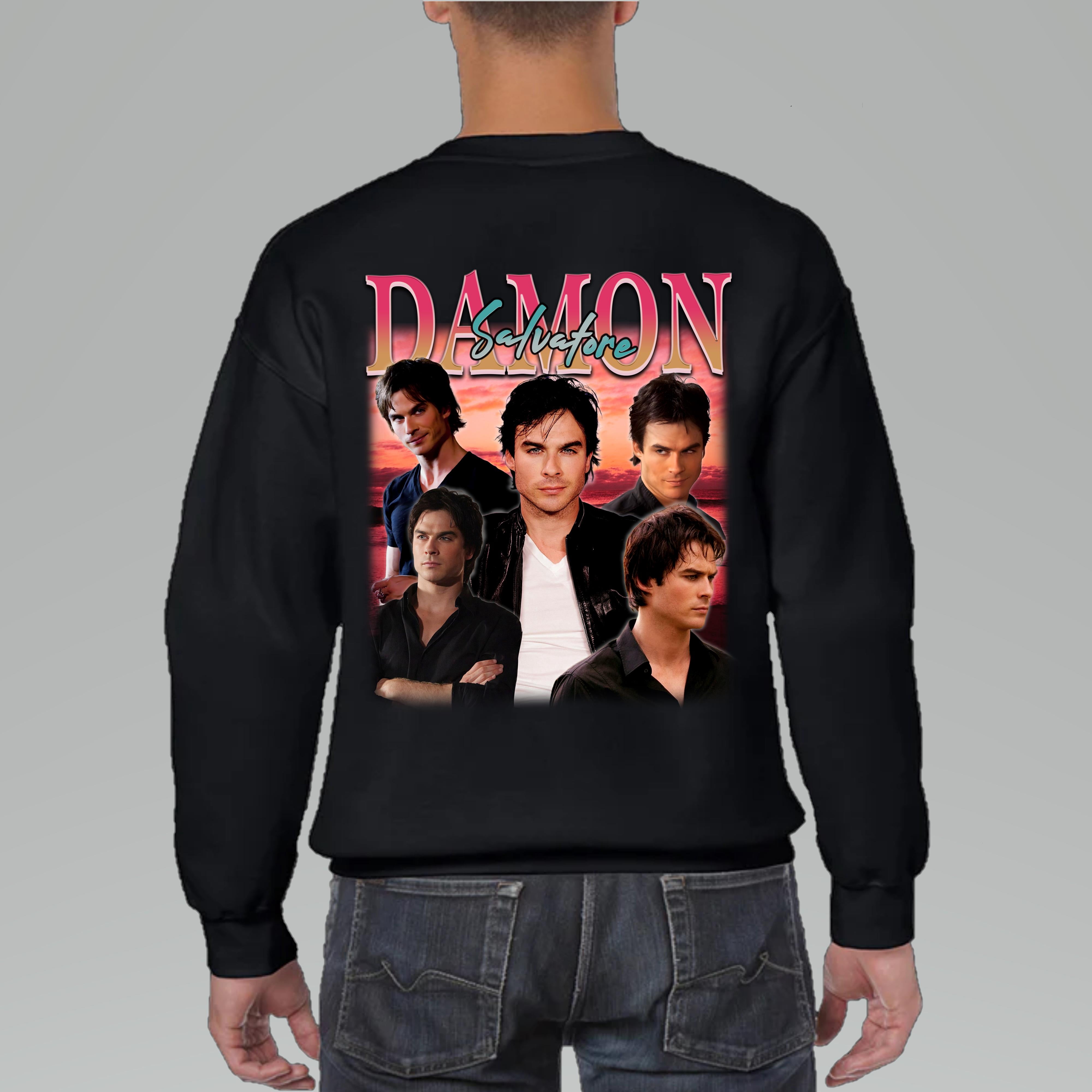 Retro Damon Salvatore Shirt-Damon Salvatore, Damon Salvatore Sweater ...