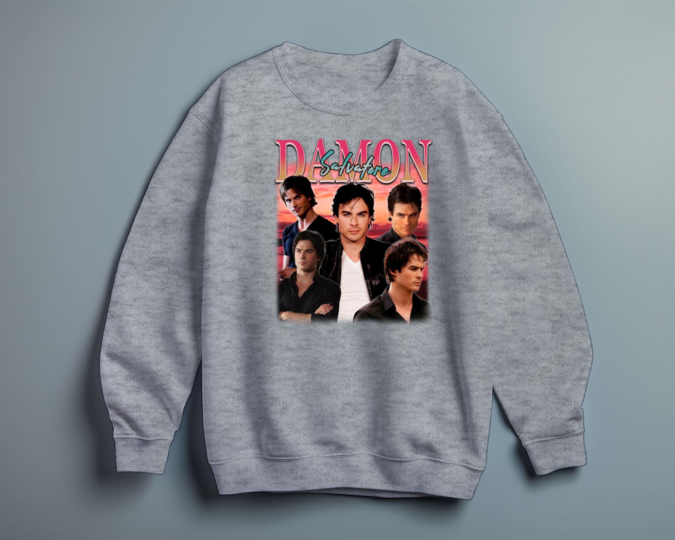 Retro Damon Salvatore Shirt-Damon Salvatore Sweatshirt, Damon Salvatore ...