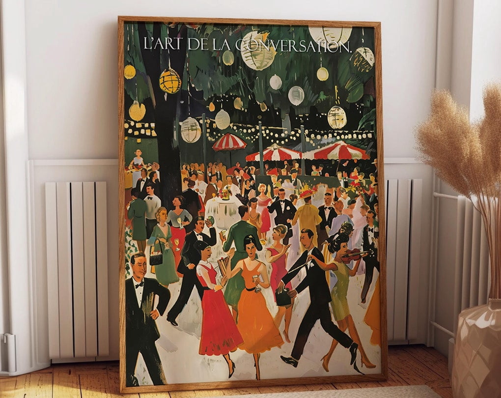 Retro Dance Party Wall Art - Old Fashioned Social Gathering Gatsby ...