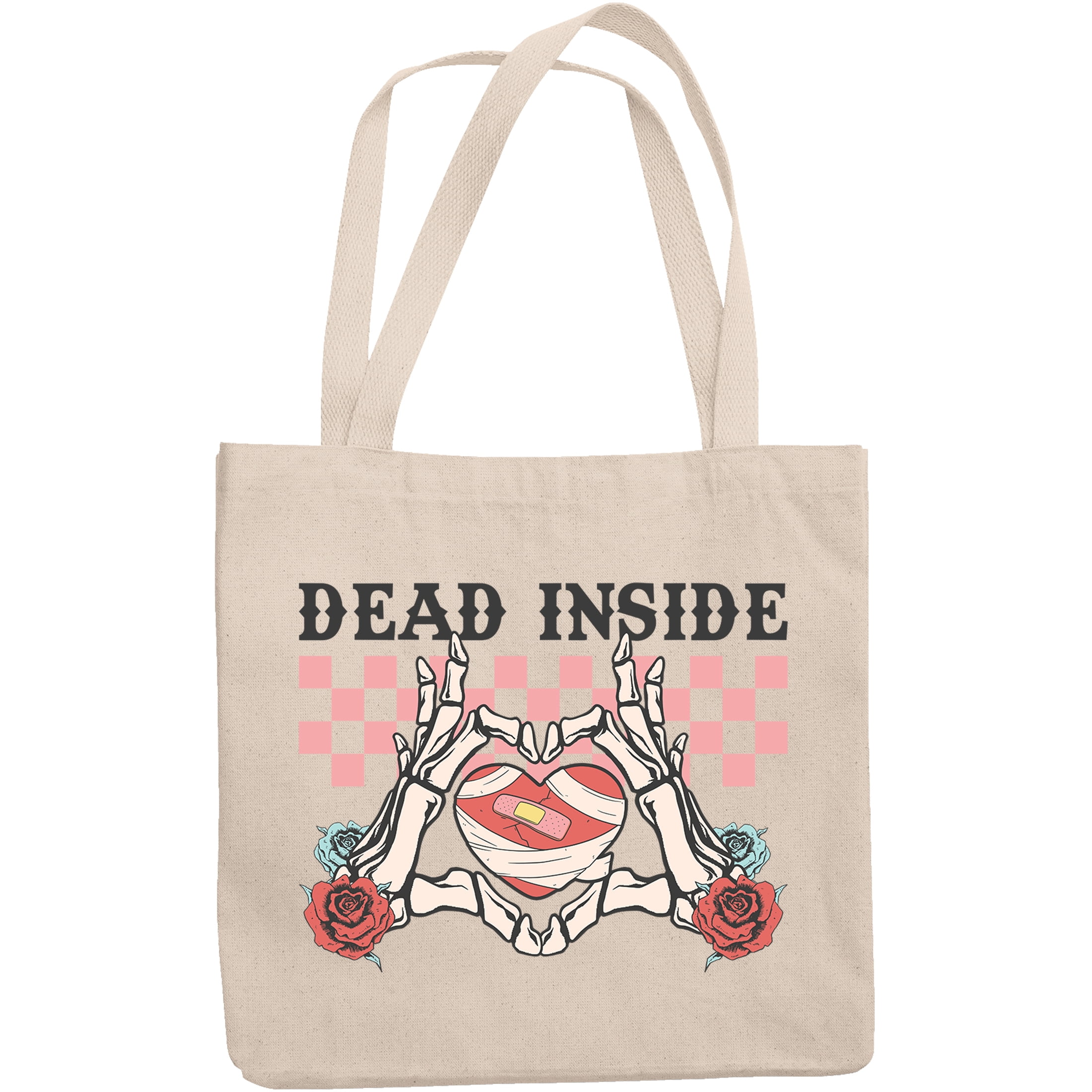 Retro Dead Inside, Skeleton Hands & Heart with a Bandage, Valentine's ...