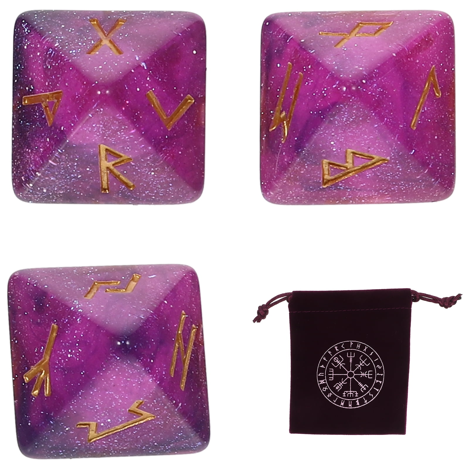 Retro Decor Rune Dice Divination Tarot Cards Accessory Zodiac Black ...